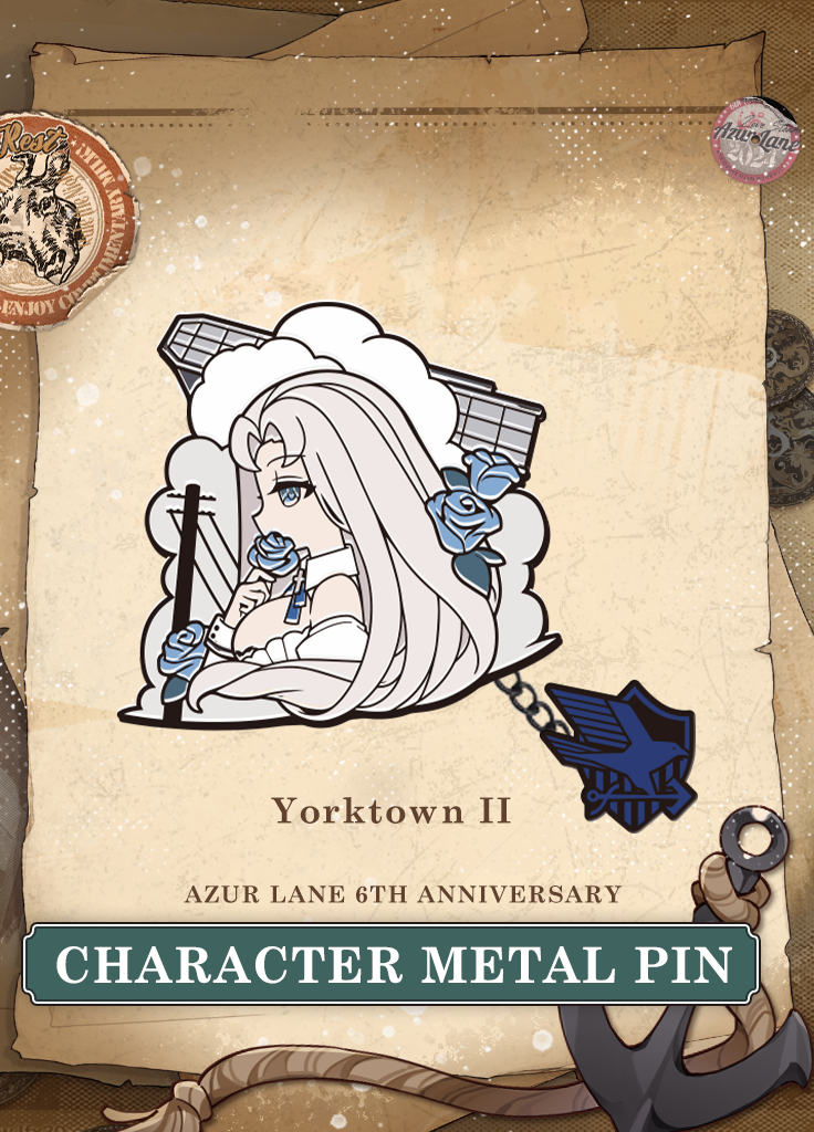 Azur Lane | Character Metal Pin | 6th Anniv – Yostar Official Store US
