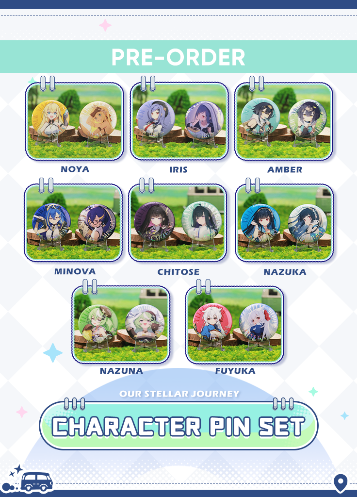 Stella Sora | Character Pin Set | Our Stellar Journey – Yostar Official ...